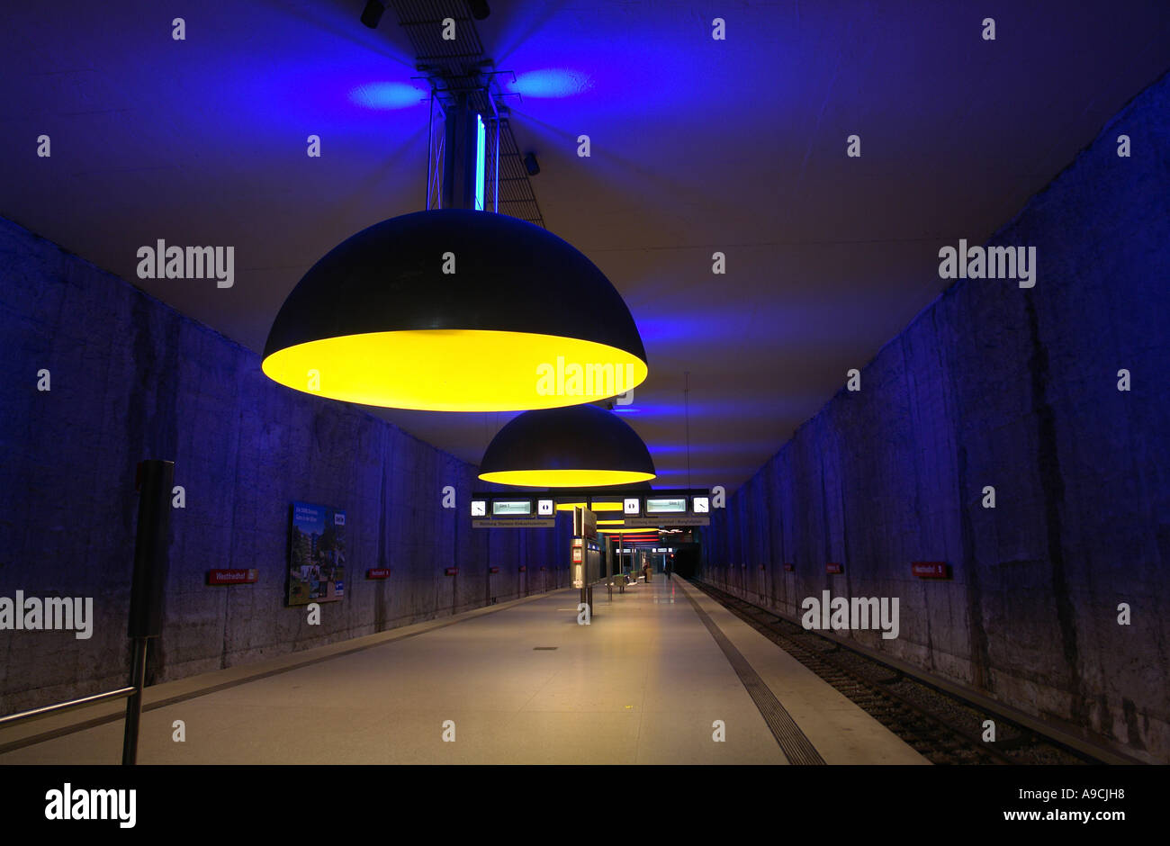 Interior design of Subway station Munich Germany Stock Photo - Alamy