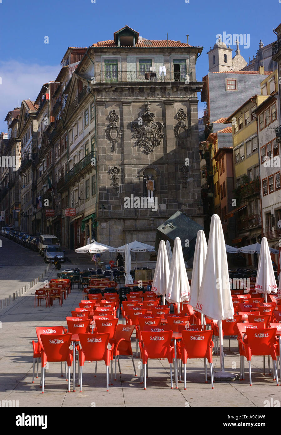 Magnificent architecture typical colourful building arch shop window ...