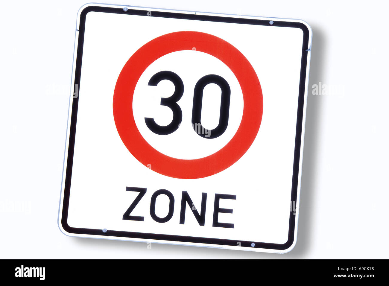 Speed sign,, close-up Stock Photo - Alamy