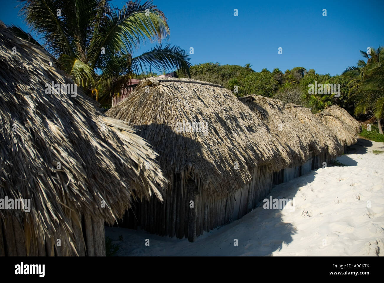 Tulum caribbean cabana hut in the sand Mexico Stock Photo - Alamy