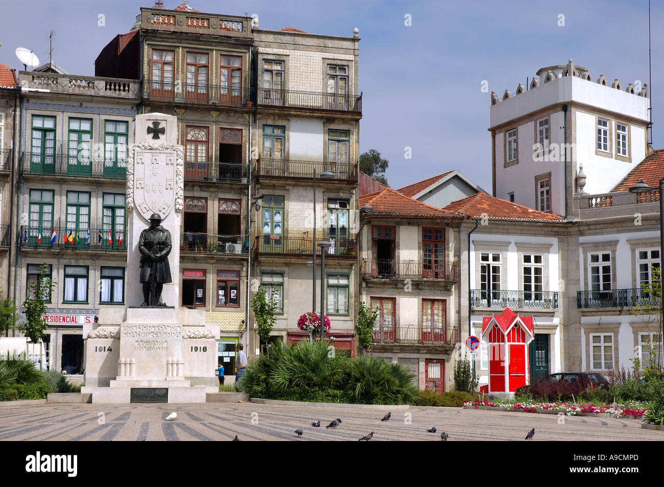 Lively square magnificent architecture typical colourful building ...