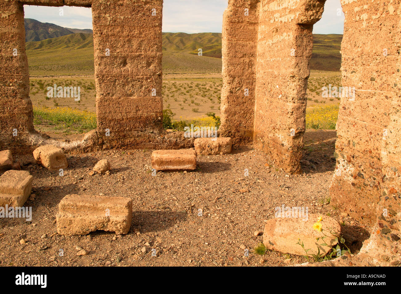 The Ashford Mill ruins Death Valley National Park California Stock ...