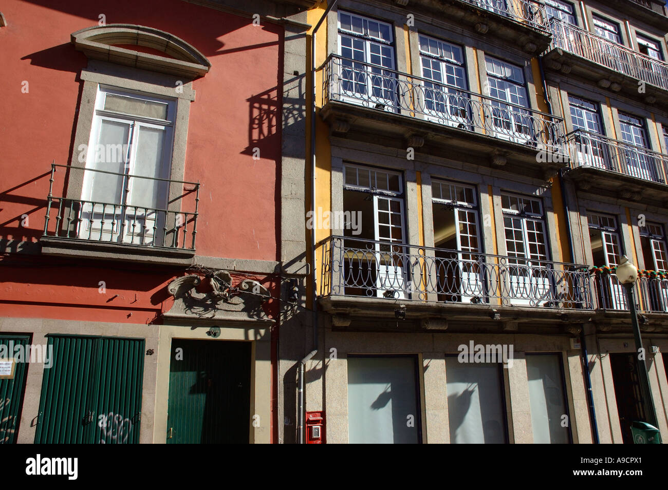 View magnificent architecture typical colourful building window door ...