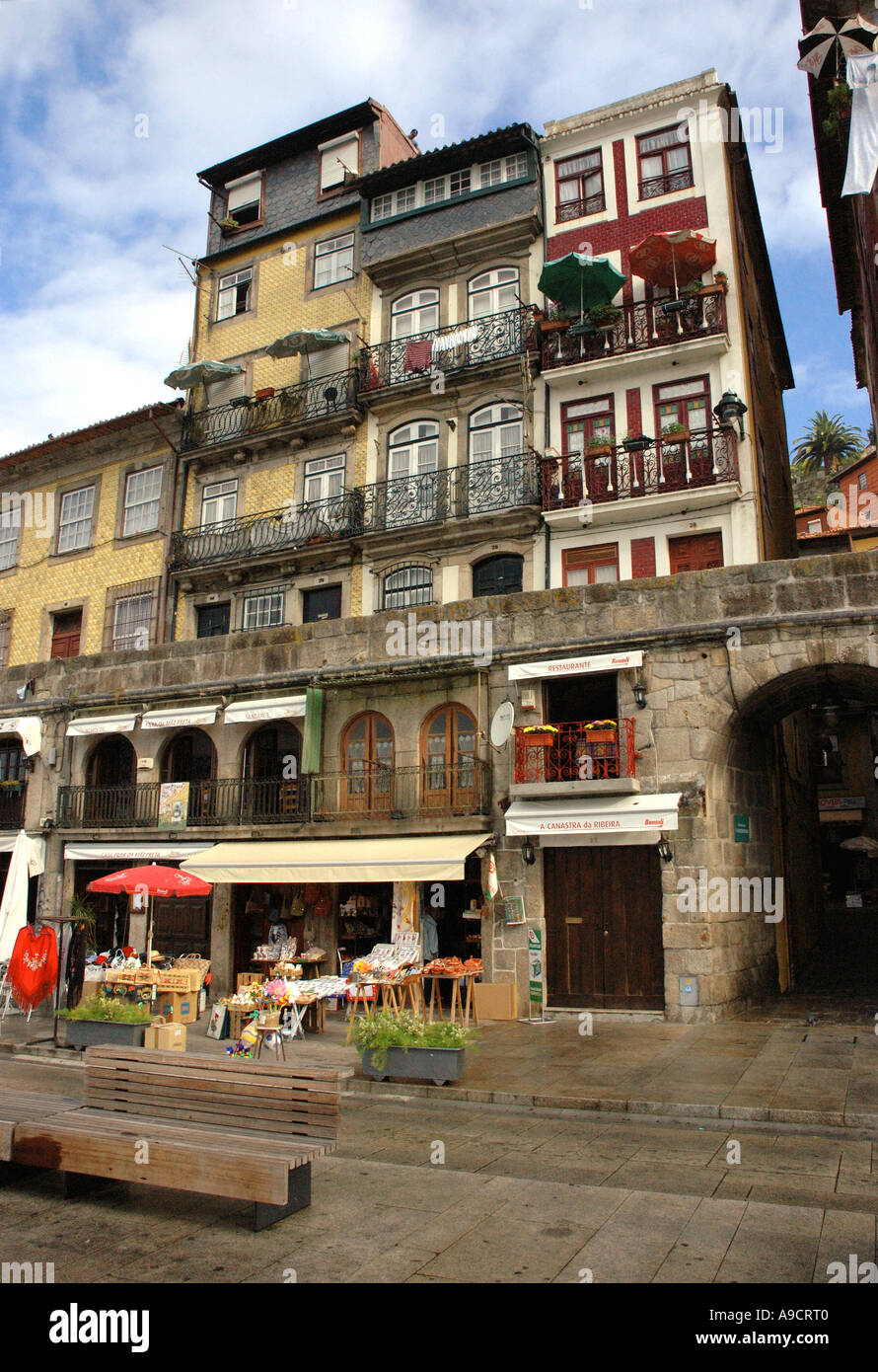 Magnificent architecture typical colourful building arch shop window ...