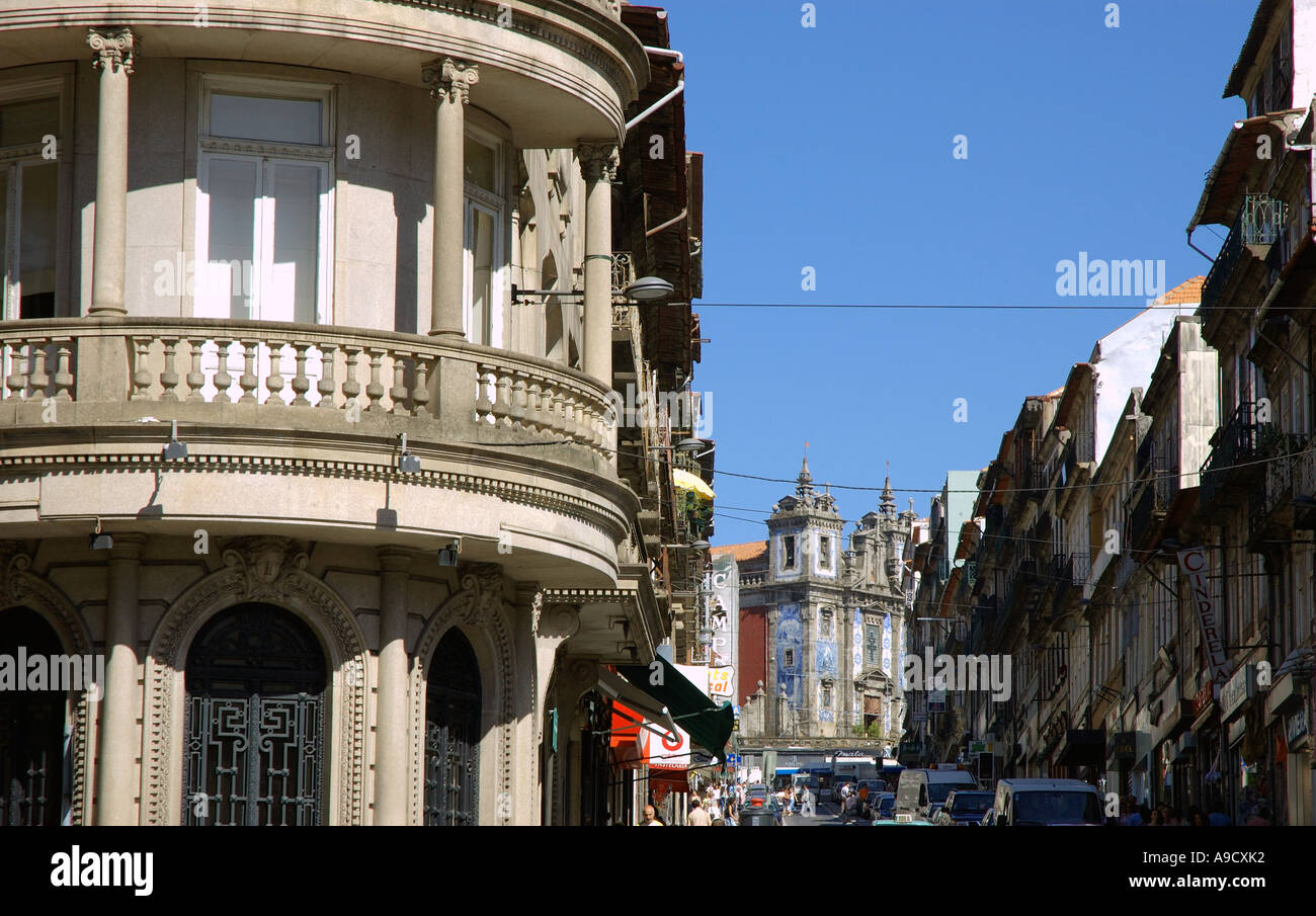 Panoramic view magnificent architecture balcony window building lively ...
