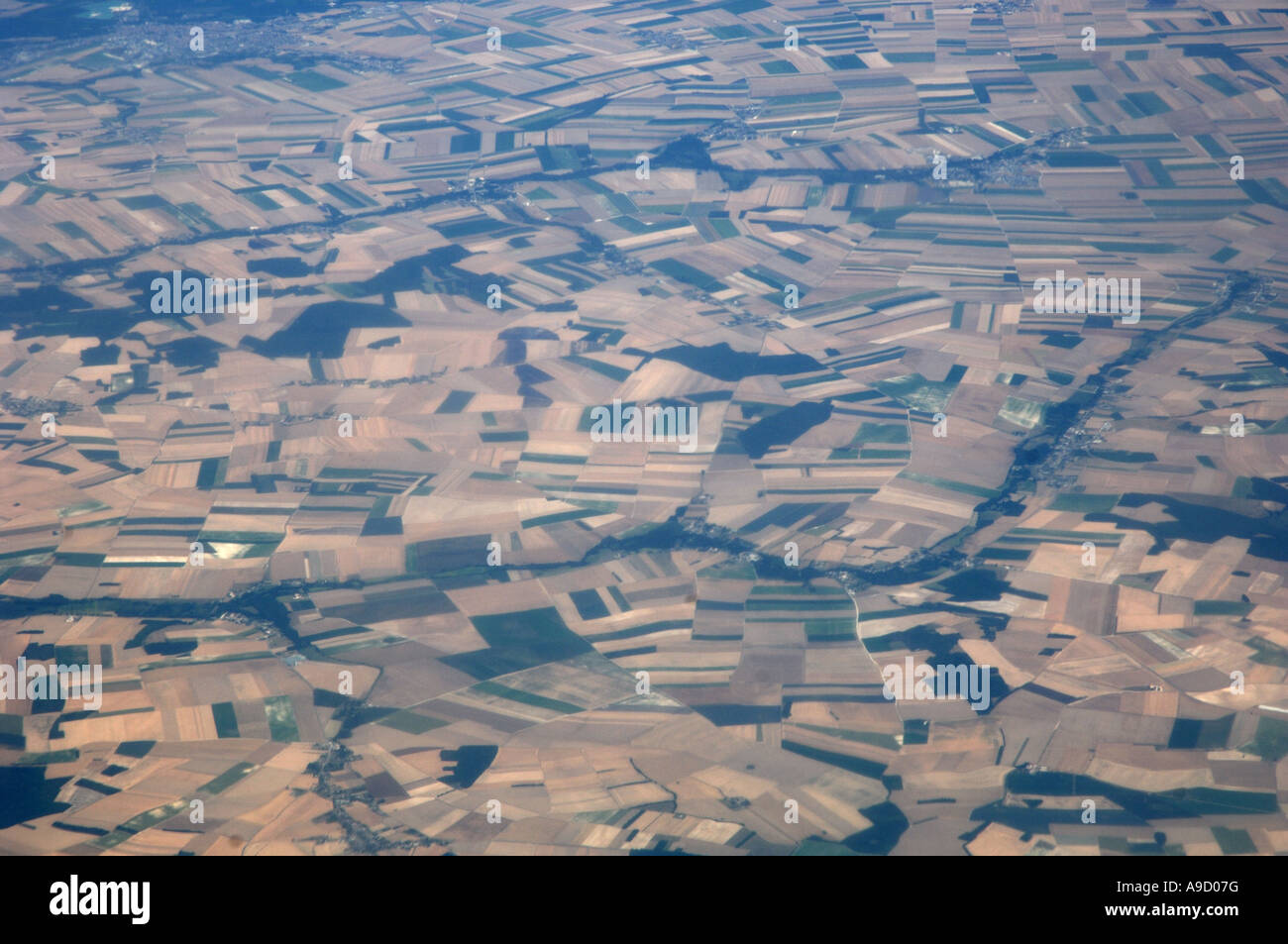 View of France from plane Stock Photo - Alamy