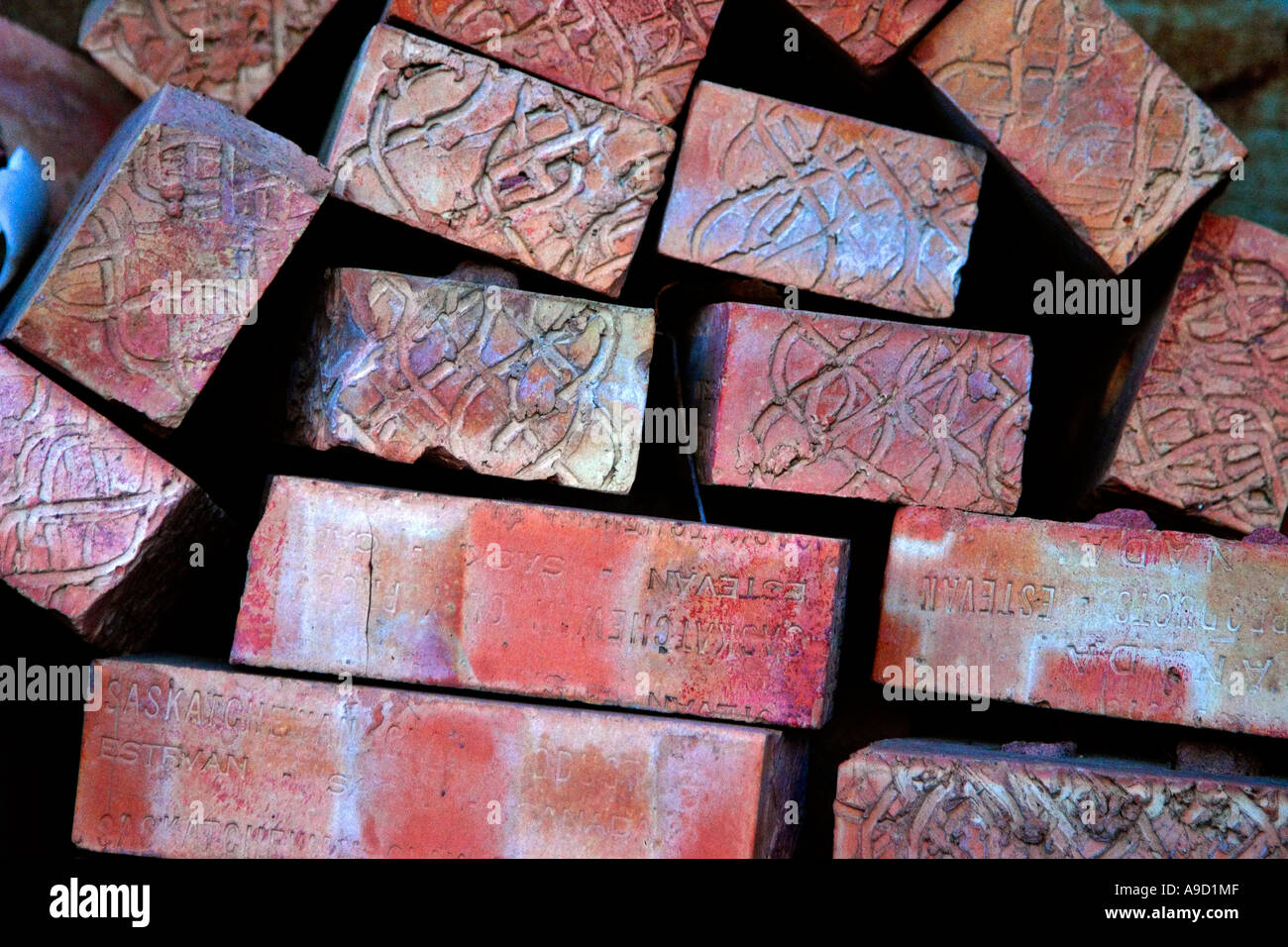 piled decorative bricks Stock Photo - Alamy