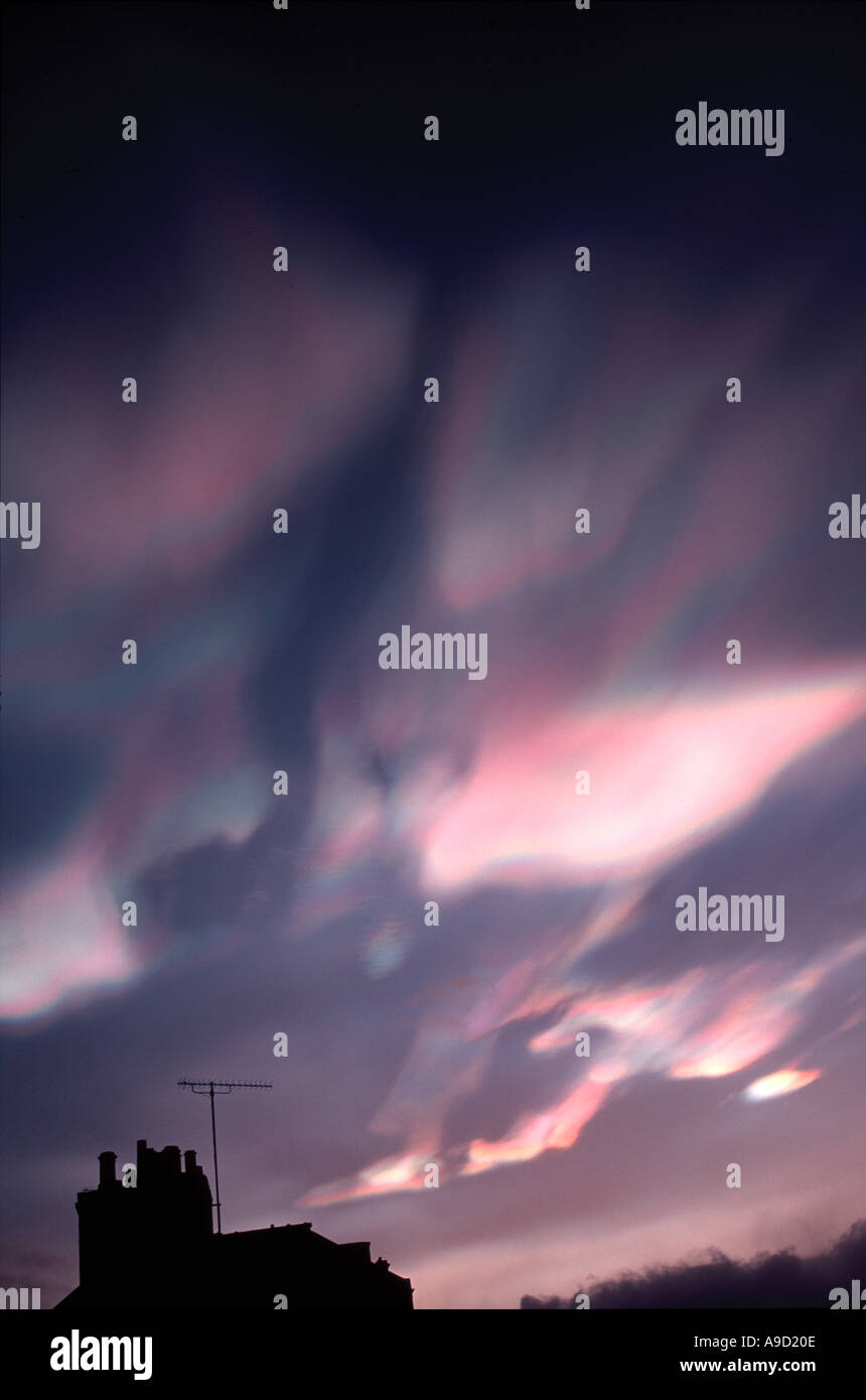 Nacreous clouds hi-res stock photography and images - Alamy