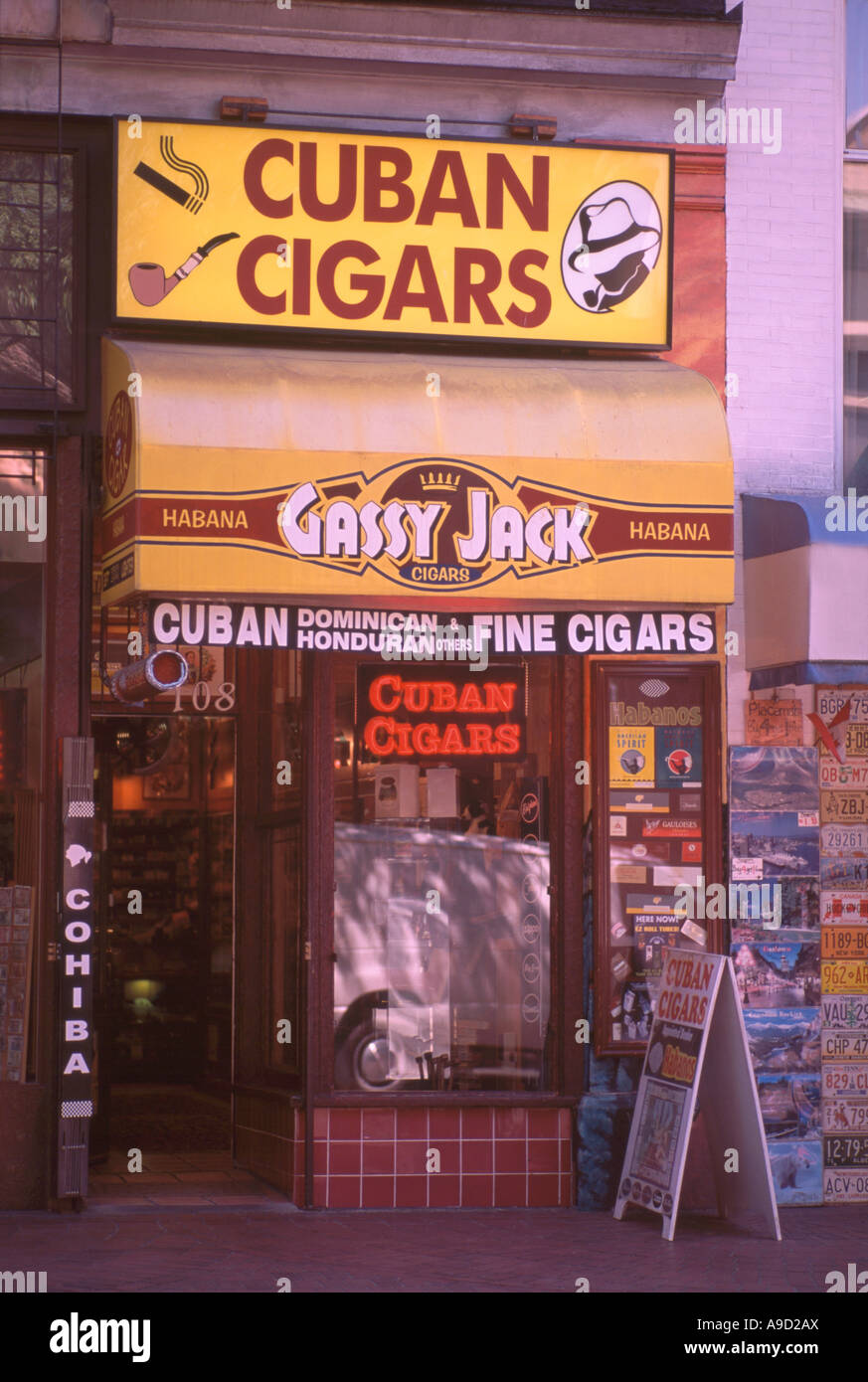 A Cuban Cigar Store on Water Street in Historic Gastown Downtown ...