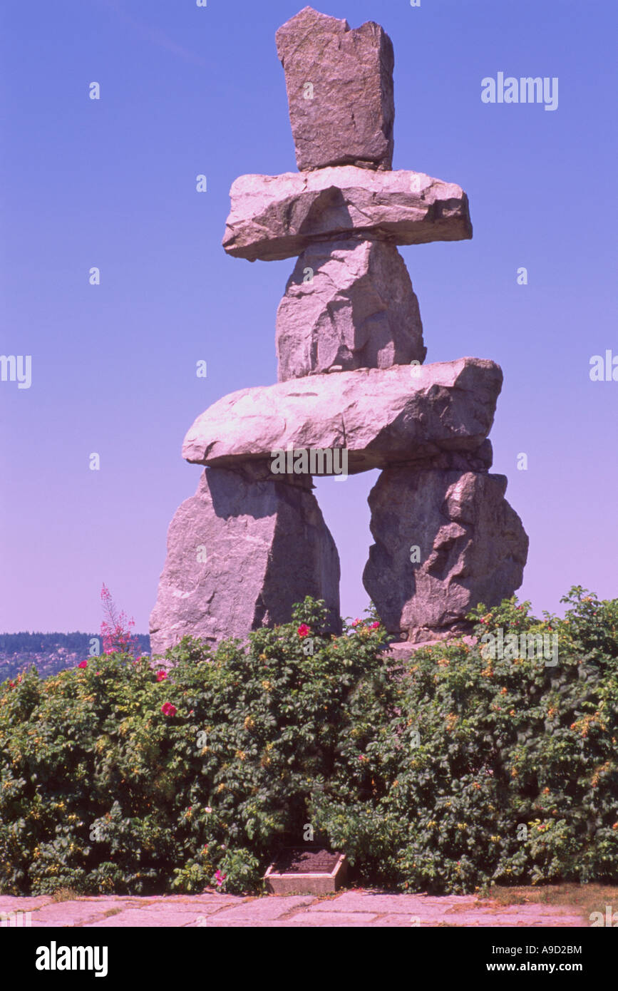 Inukshuk, Vancouver, BC, British Columbia, Canada - "English Bay ...