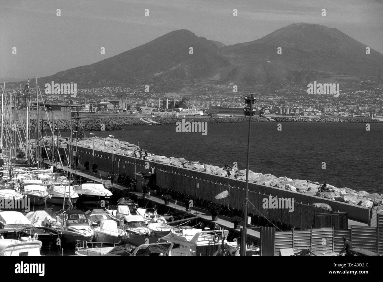 Bay of Naples Gulf Napoli Mount Vesuvius Monte Vesuvio Volcano Vulcan ...