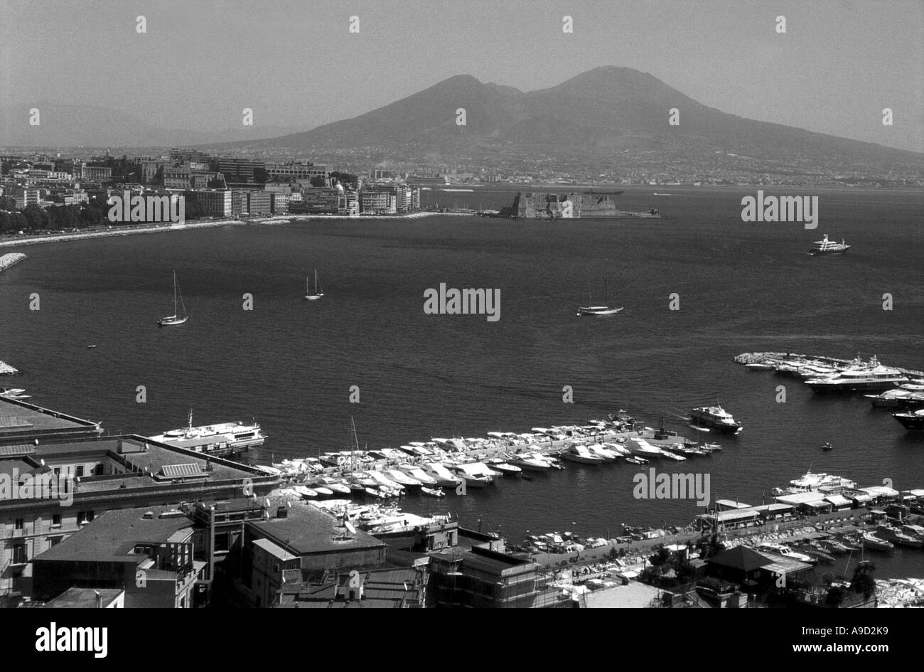 Bay of Naples Gulf Napoli Mount Vesuvius Monte Vesuvio Volcano Vulcan ...