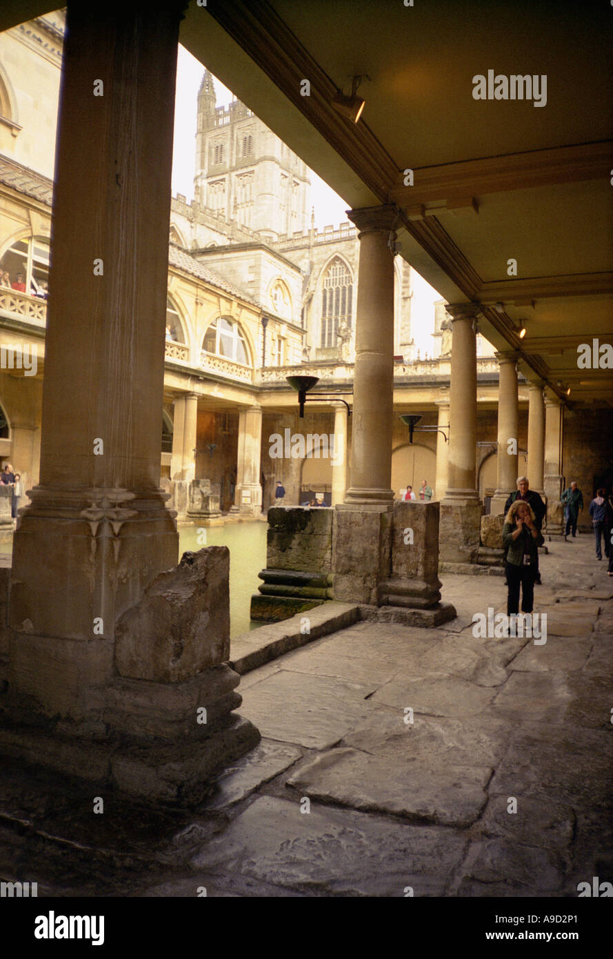 View of the famous Roman Baths in Bath UNESCO World Heritage Site ...