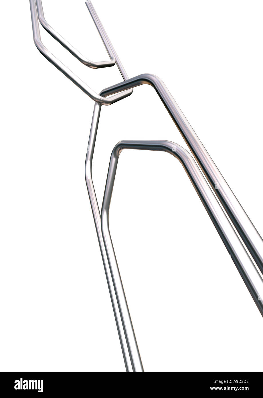 linked paper clips Stock Photo - Alamy