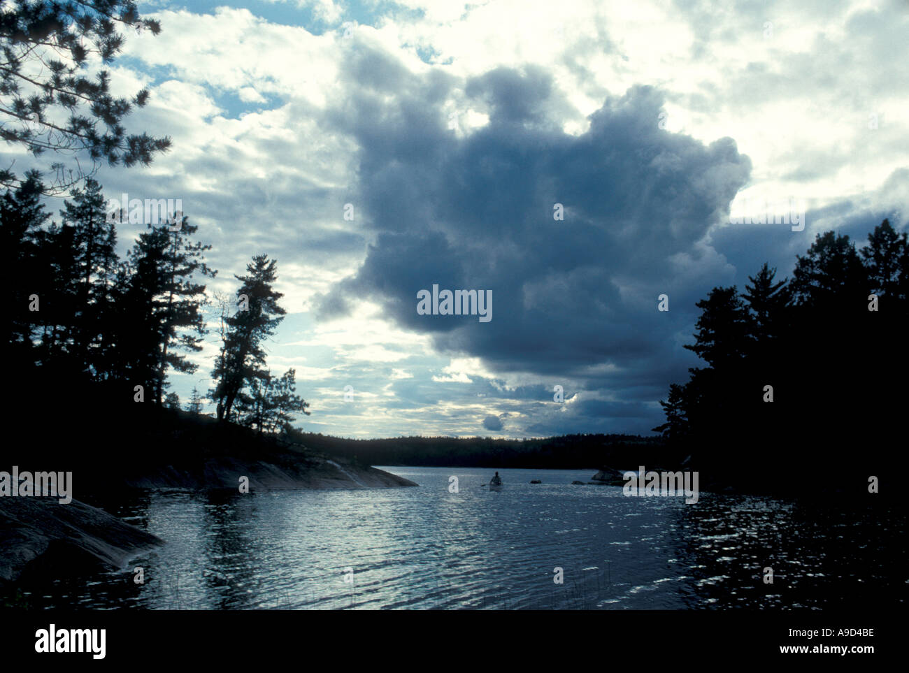 Canoeing in Quetico Provincial Park in Ontario Canada Stock Photo - Alamy