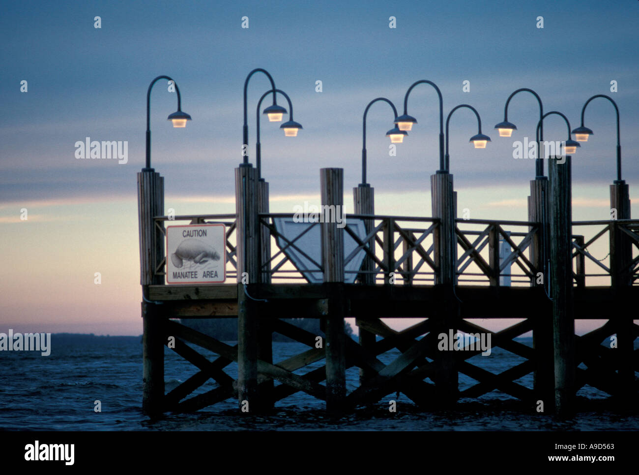 Florida Manatee sign Stock Photo - Alamy