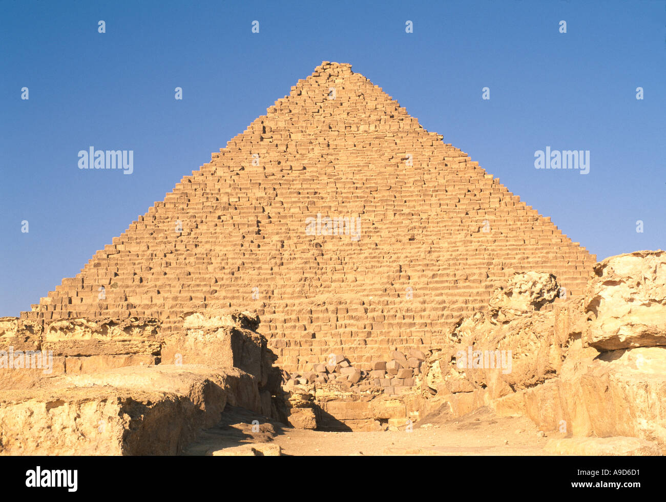 Pyramids at Giza Egypt - Sunset - Desert Stock Photo - Alamy