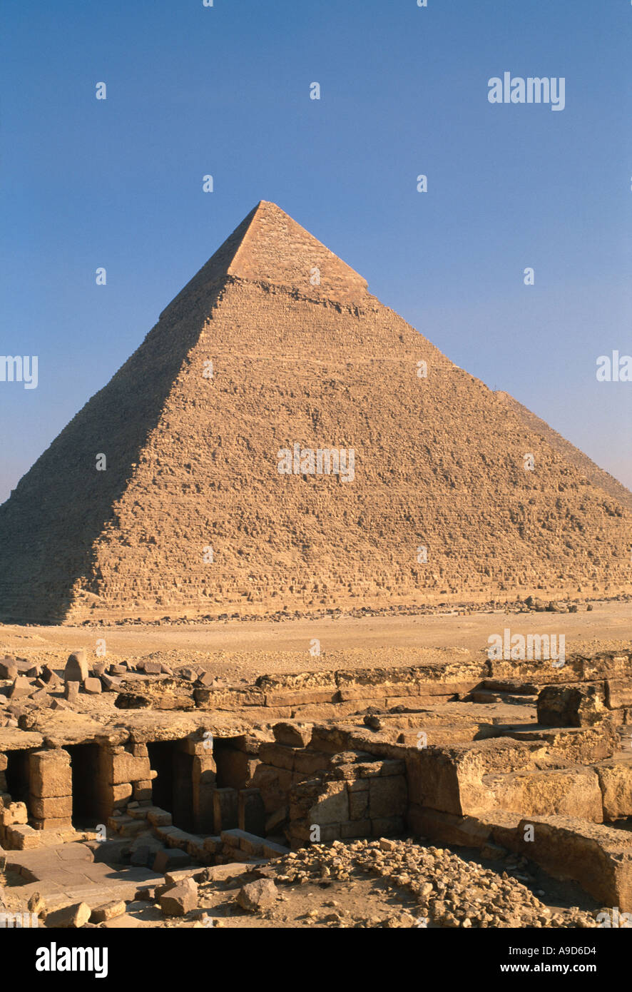 Pyramids at Giza Egypt - Sunset - Desert Stock Photo - Alamy