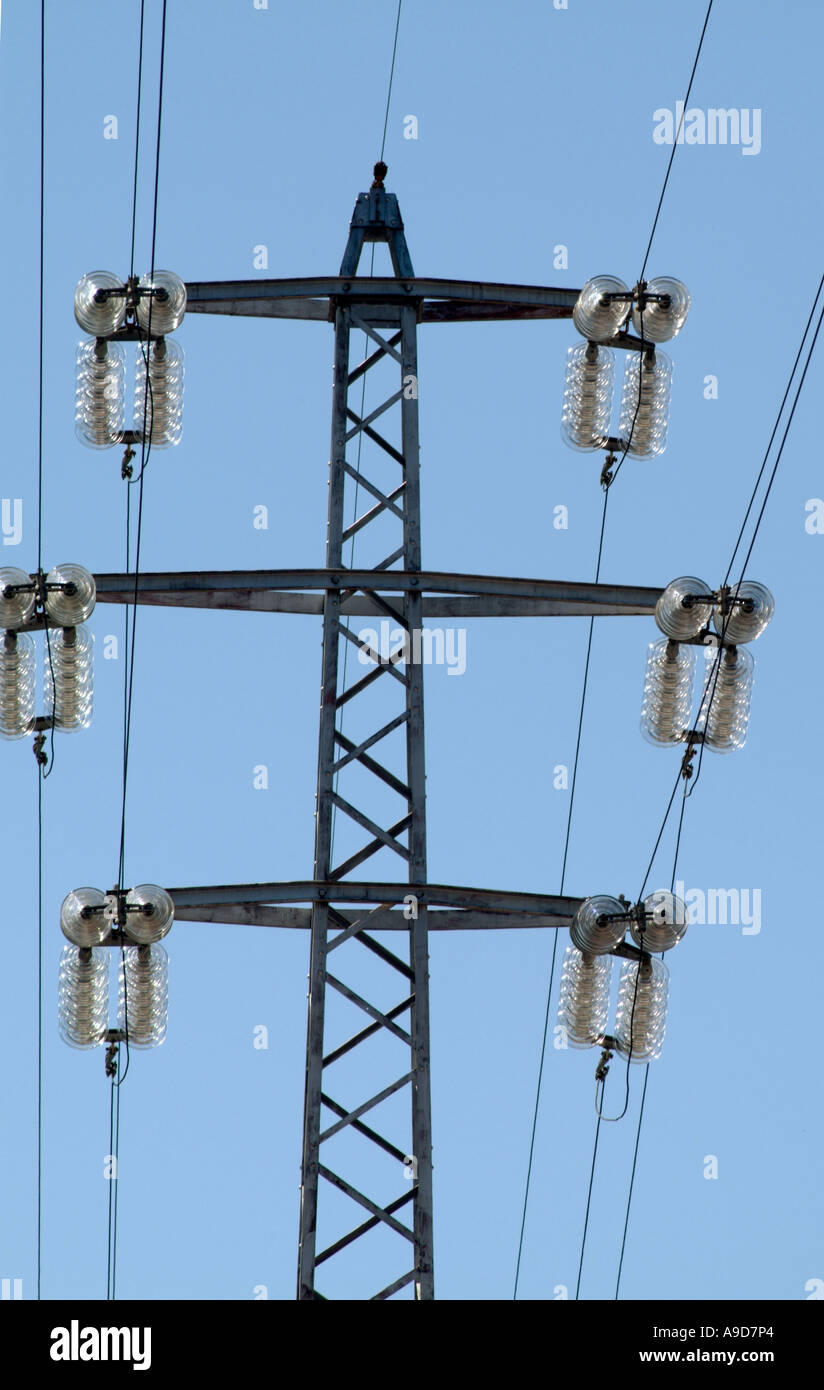 Electricity, pylon, wire, cable, power, electrical, distribution ...