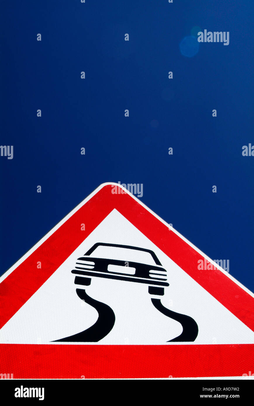 road, sign, ice, winter, slippy, winter, motoring, grip, slip ...