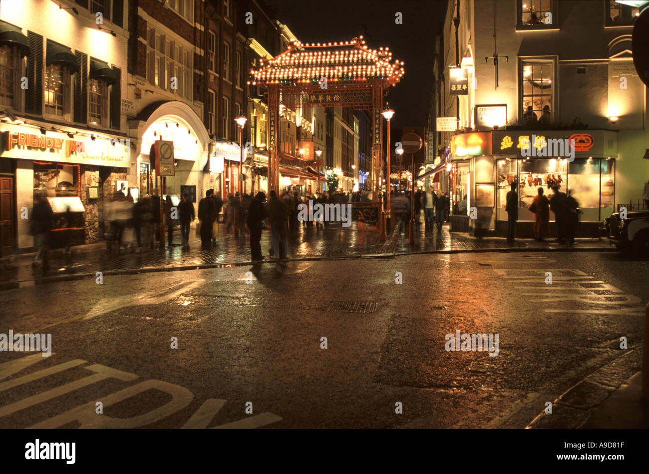 Chinatown Gerrard Street in Soho London Stock Photo - Alamy
