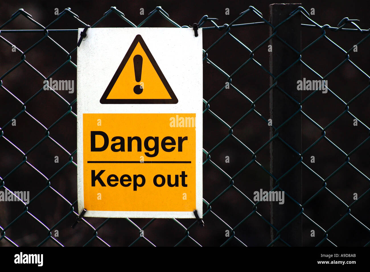 Danger Keep Out Stock Photo - Alamy
