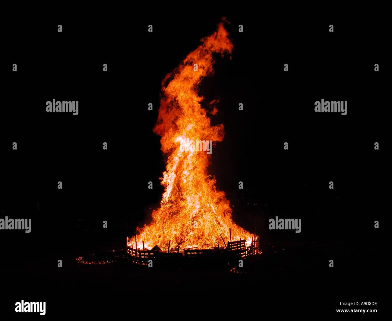solstice celebration fire midsummer Sonnenwende Solstitium Stock Photo ...