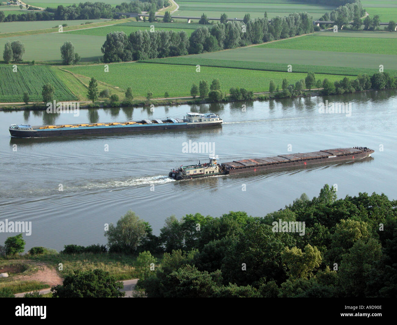 navigation on the river danube Stock Photo - Alamy