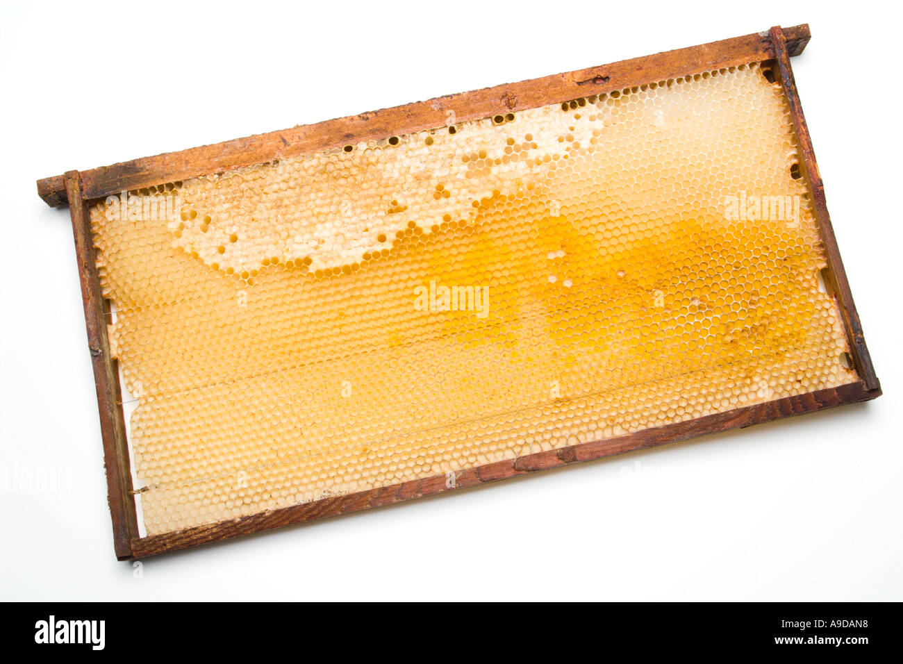 honey production wooden frame Stock Photo - Alamy