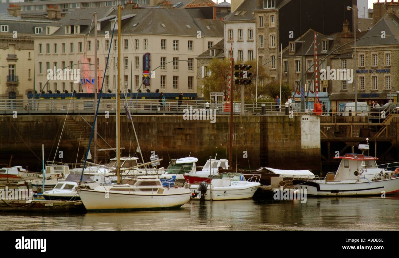 france normandy manche cotentin peninsula cherbourg harbour Stock Photo ...