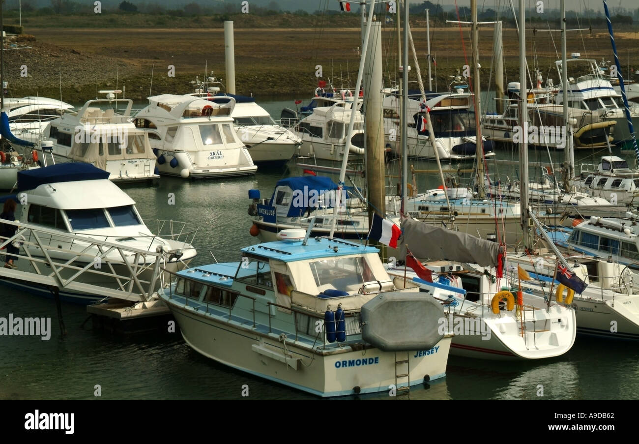 france normandy manche cotentin peninsula fishing port and holiday ...