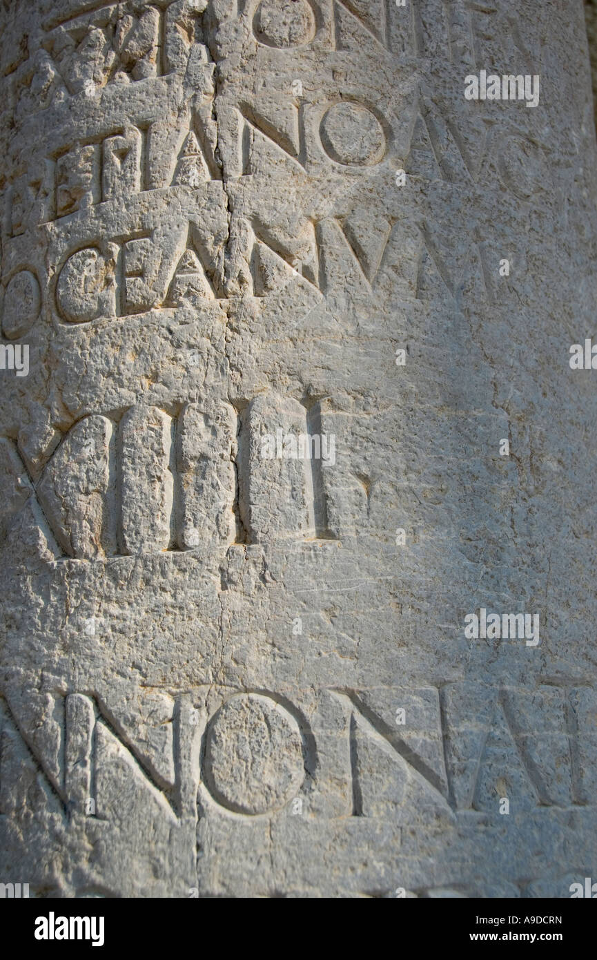 Latin writing carving carved hi-res stock photography and images - Alamy