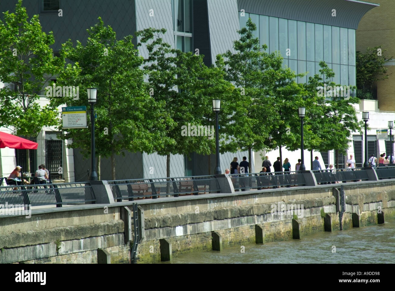 england london docklands canary wharf complex canary riverside Stock ...