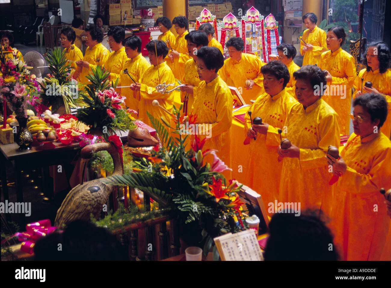 Buddhist ceremony in Tinhau temple Tainan Taiwan Stock Photo - Alamy