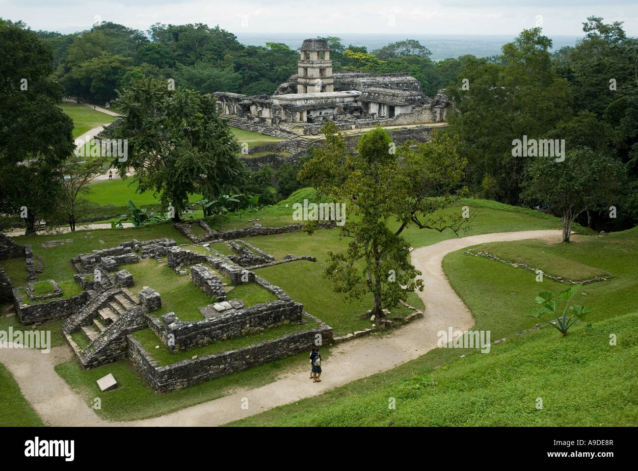 Palenque temples Mexico Stock Photo - Alamy