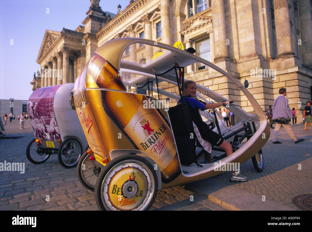 Berlin tricycle in front of Reichstag Parliament Berlin Germany Stock ...