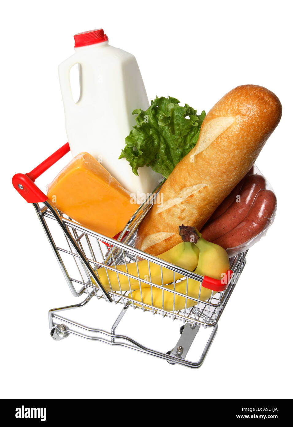 Shopping cart full of groceries hi-res stock photography and images - Alamy