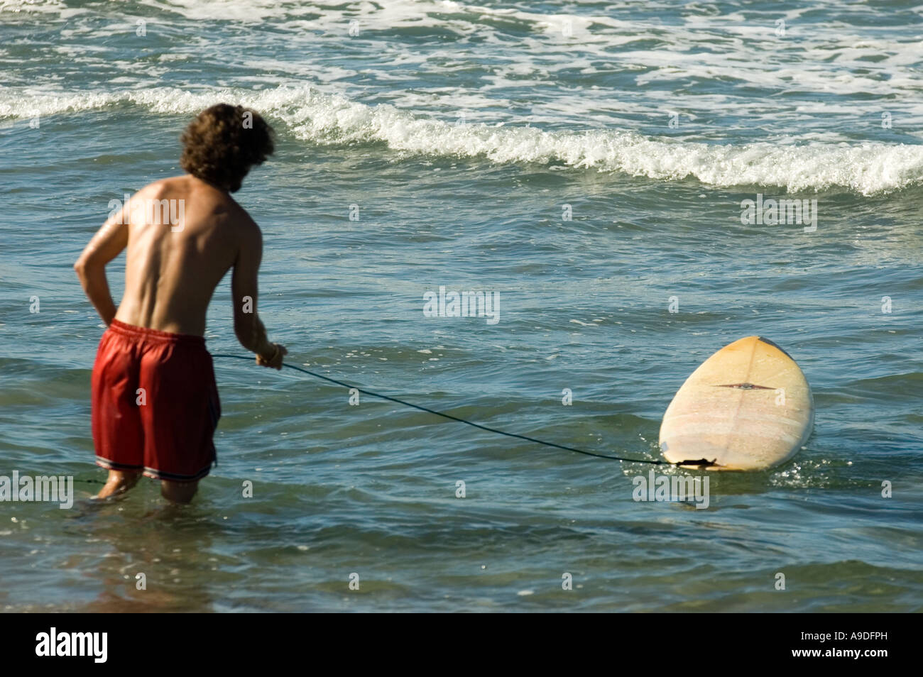 Puerto Escondido surfer - Oaxaca Mexico Stock Photo - Alamy
