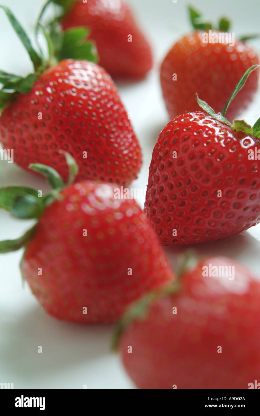 Six strawberries hi-res stock photography and images - Alamy