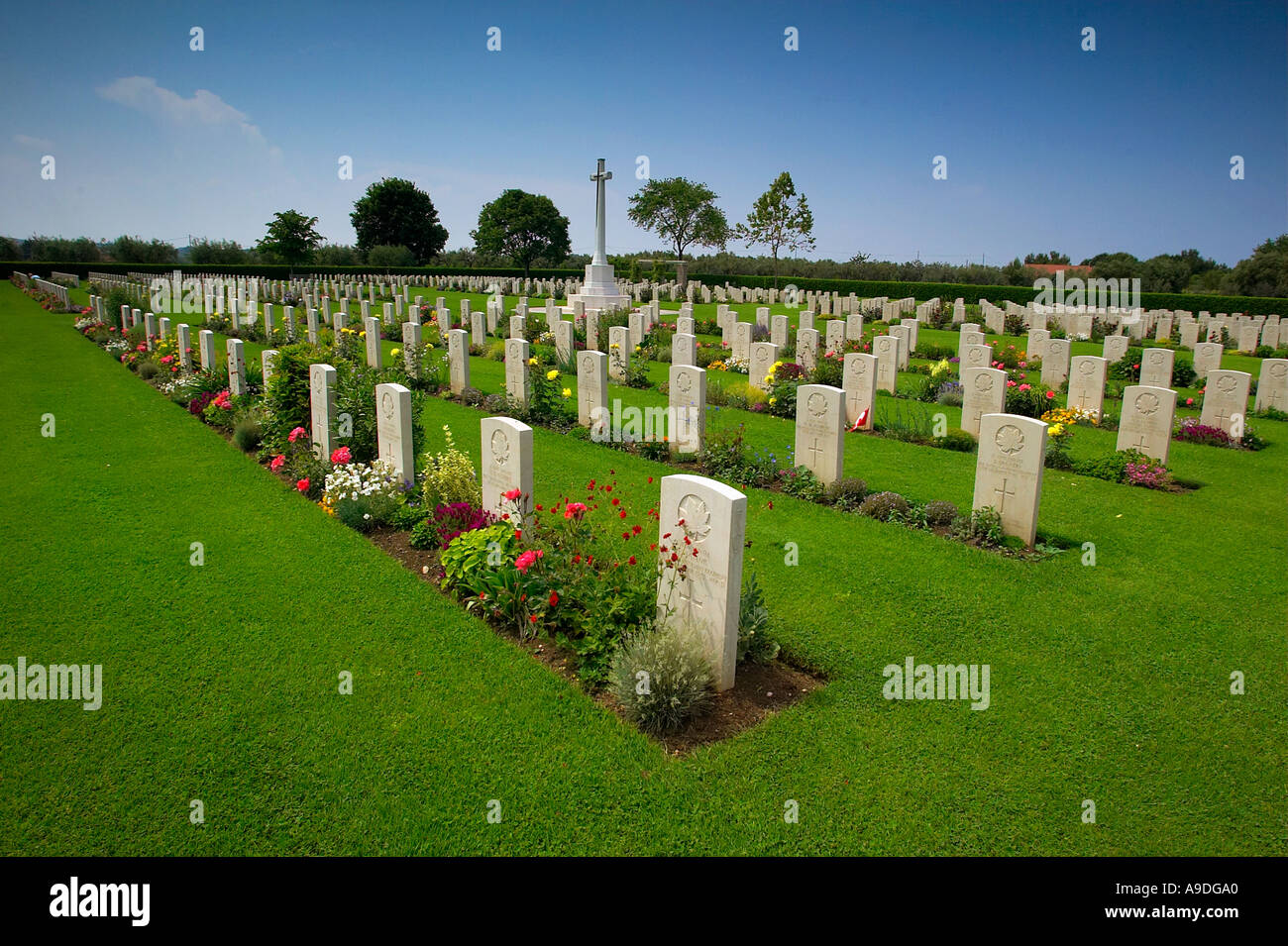 The Canadian war cemetery at Ortona in Italy Stock Photo - Alamy