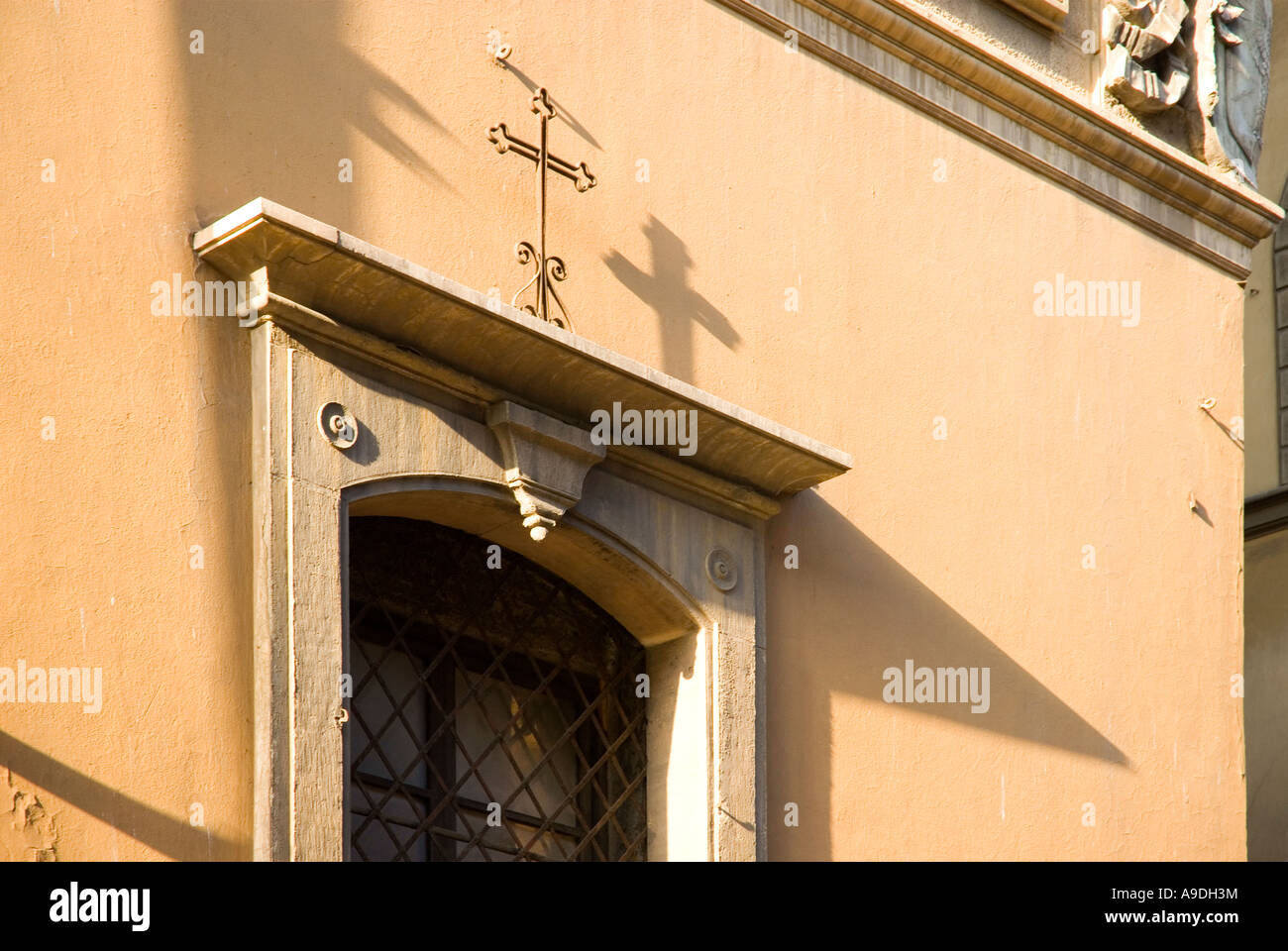 Crucifix Shadow, Florence, Italy Stock Photo - Alamy