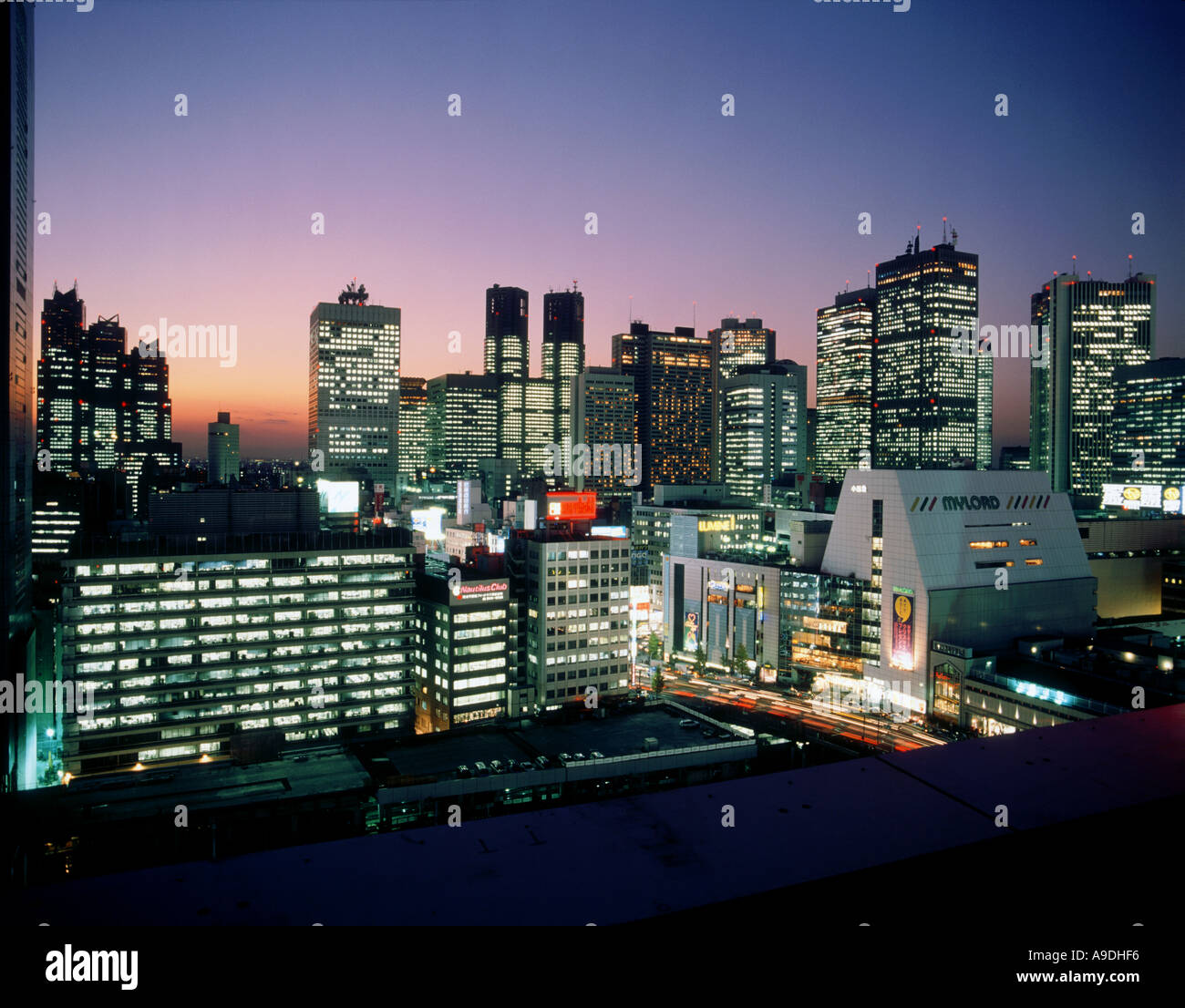 Night view of Shinjuku Tokyo Japan Stock Photo - Alamy