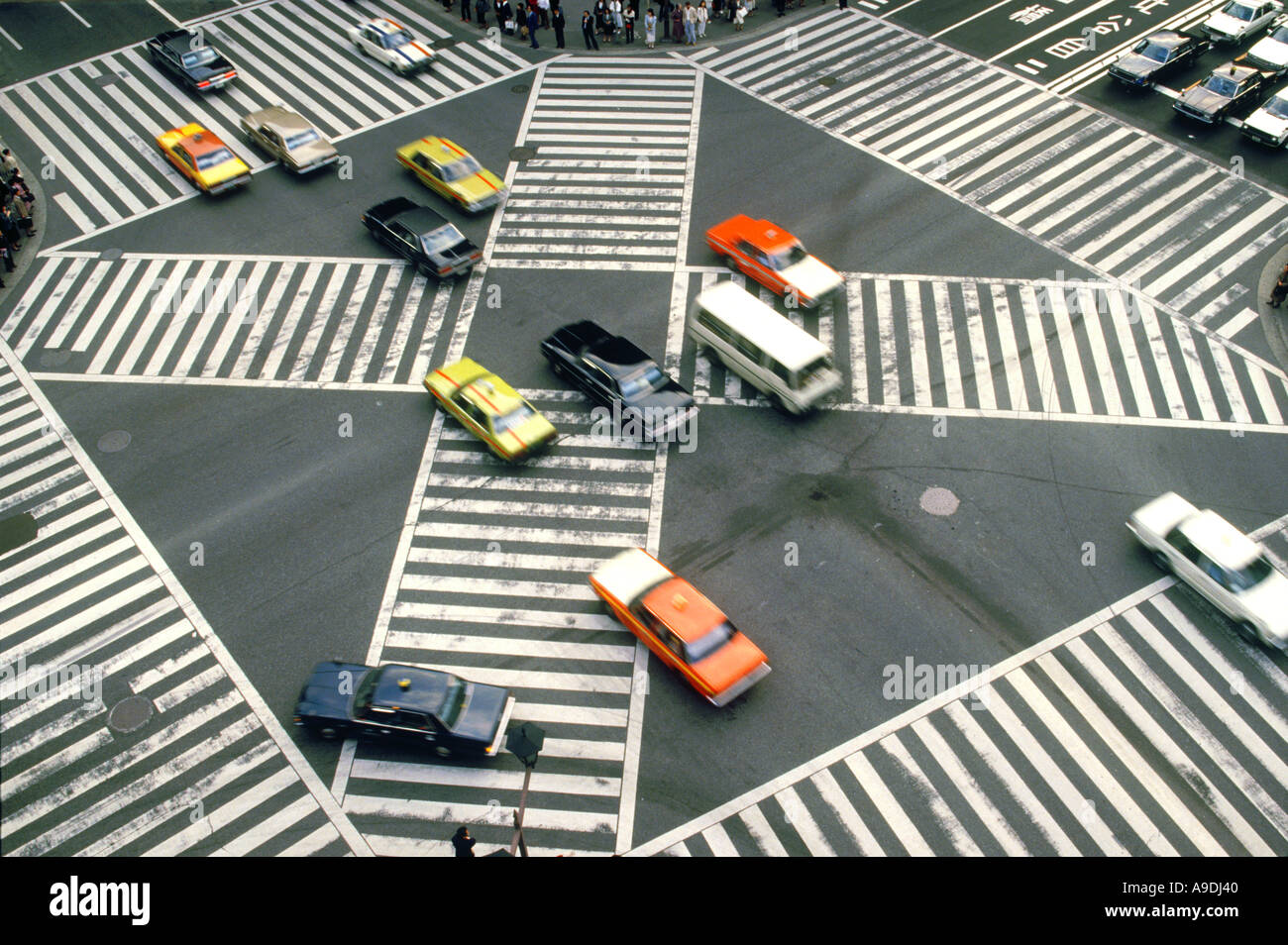 Zebra Crossing Ginza Tokyo Japan Stock Photo - Alamy
