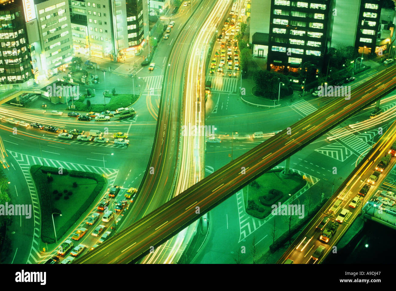 Highways Night view Akasaka Tokyo Japan Stock Photo - Alamy