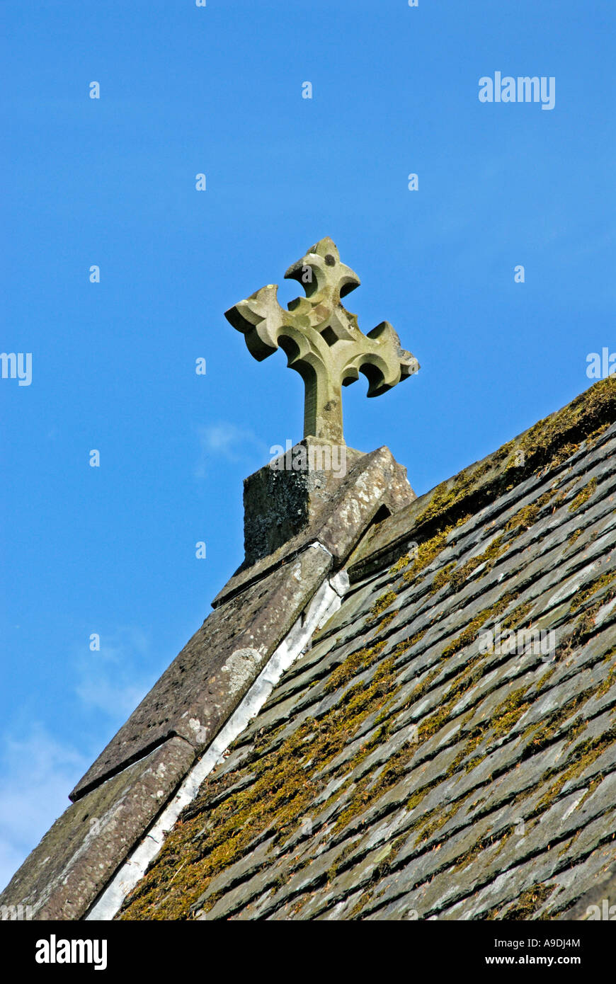 Stone cross on East end of Church of Saint Margaret of Antioch, Low ...