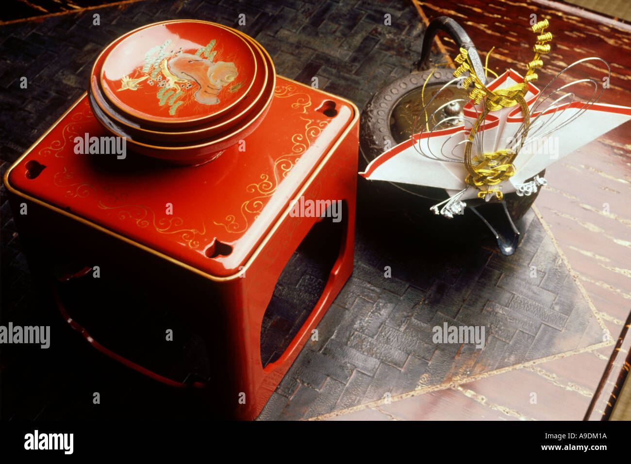 Lacquer ware for Toso Japan Stock Photo - Alamy