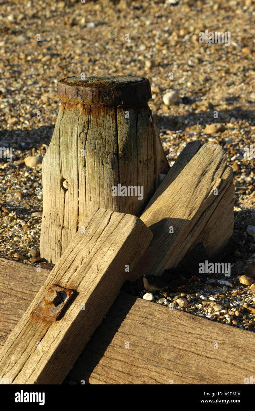 Sea Defences on the beach to prevent erosion Stock Photo - Alamy