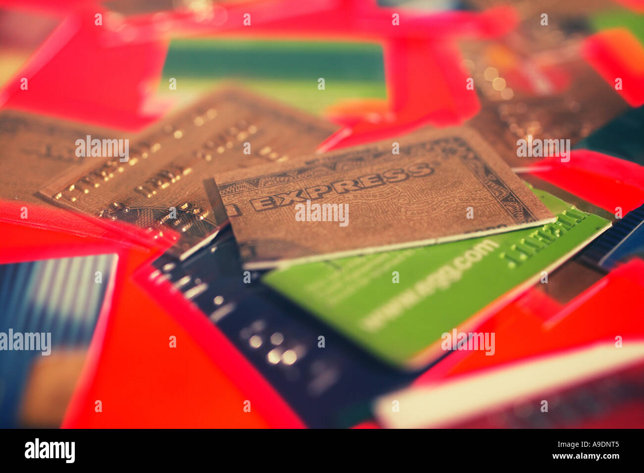 Credit cards cut up Stock Photo - Alamy