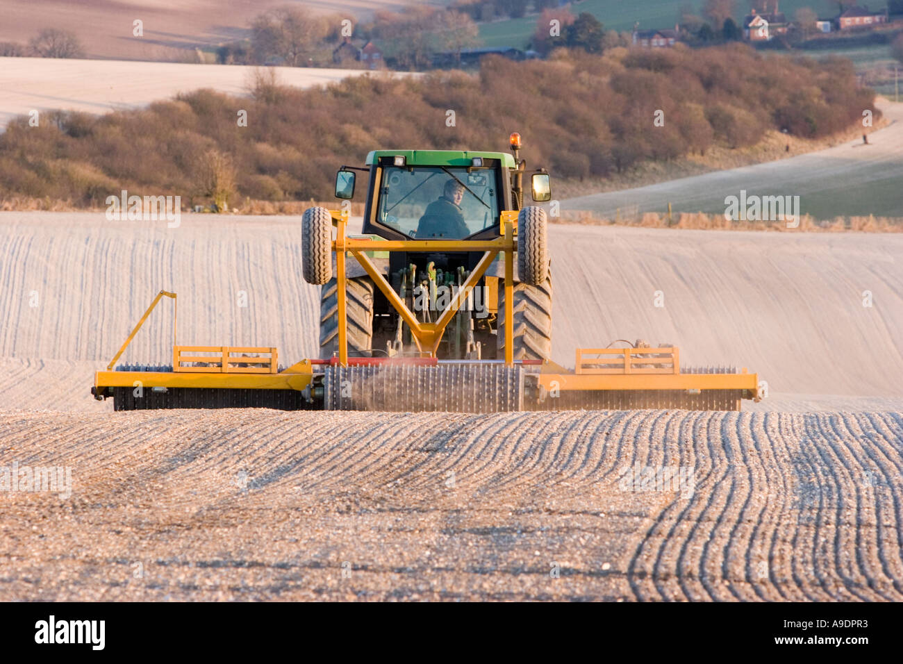 Rural scene scenery scenic soil tractor hi-res stock photography and ...