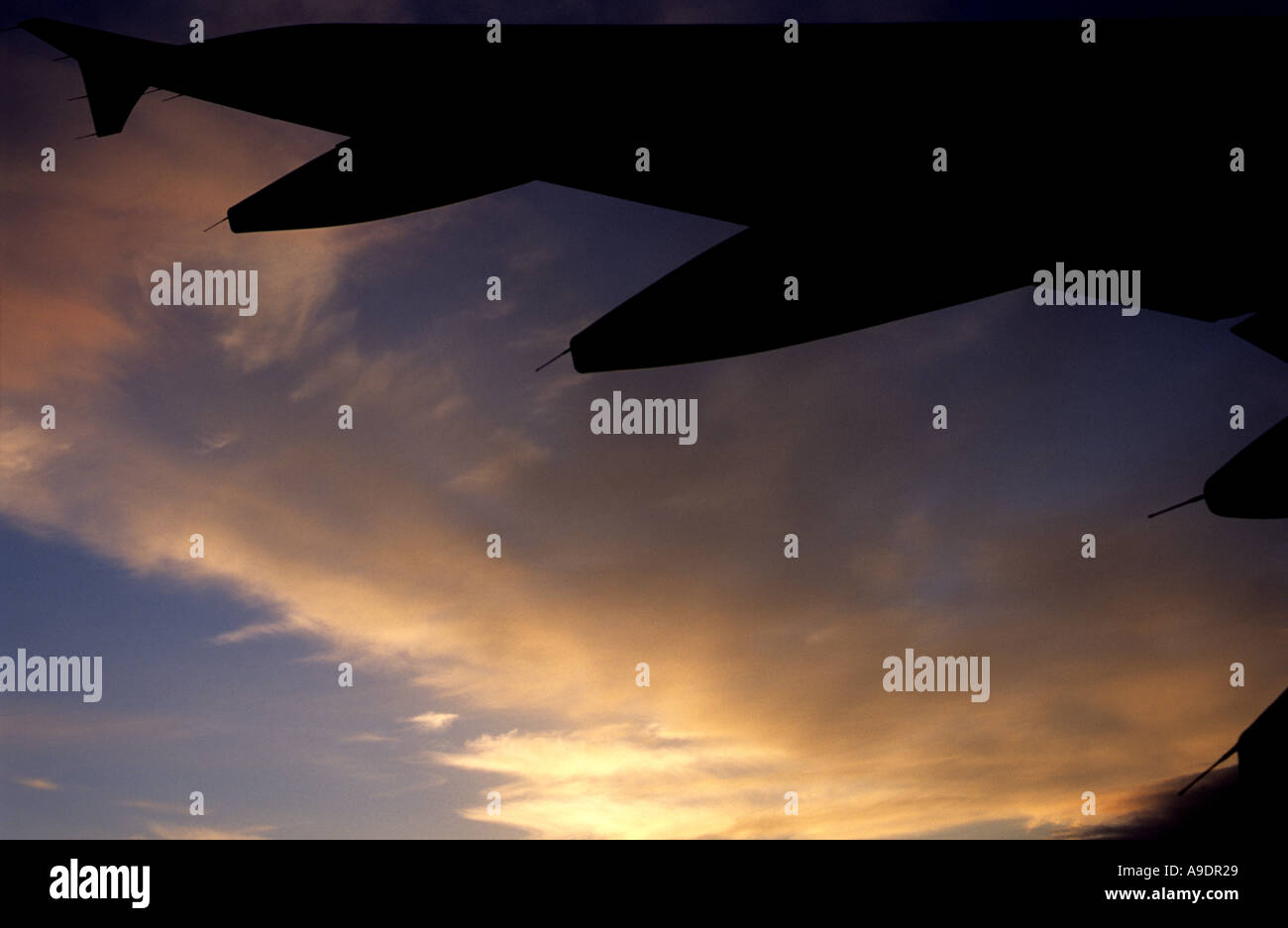 Germanwing Airbus 319 aircraft wing over the English channel, UK Stock ...